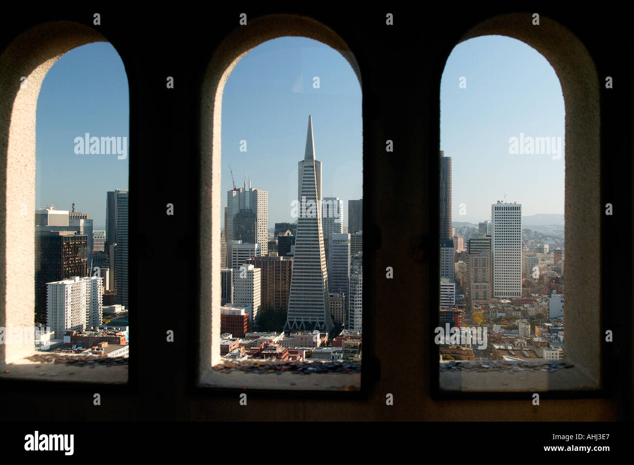 Coit tower window hi-res stock photography and images - Alamy
