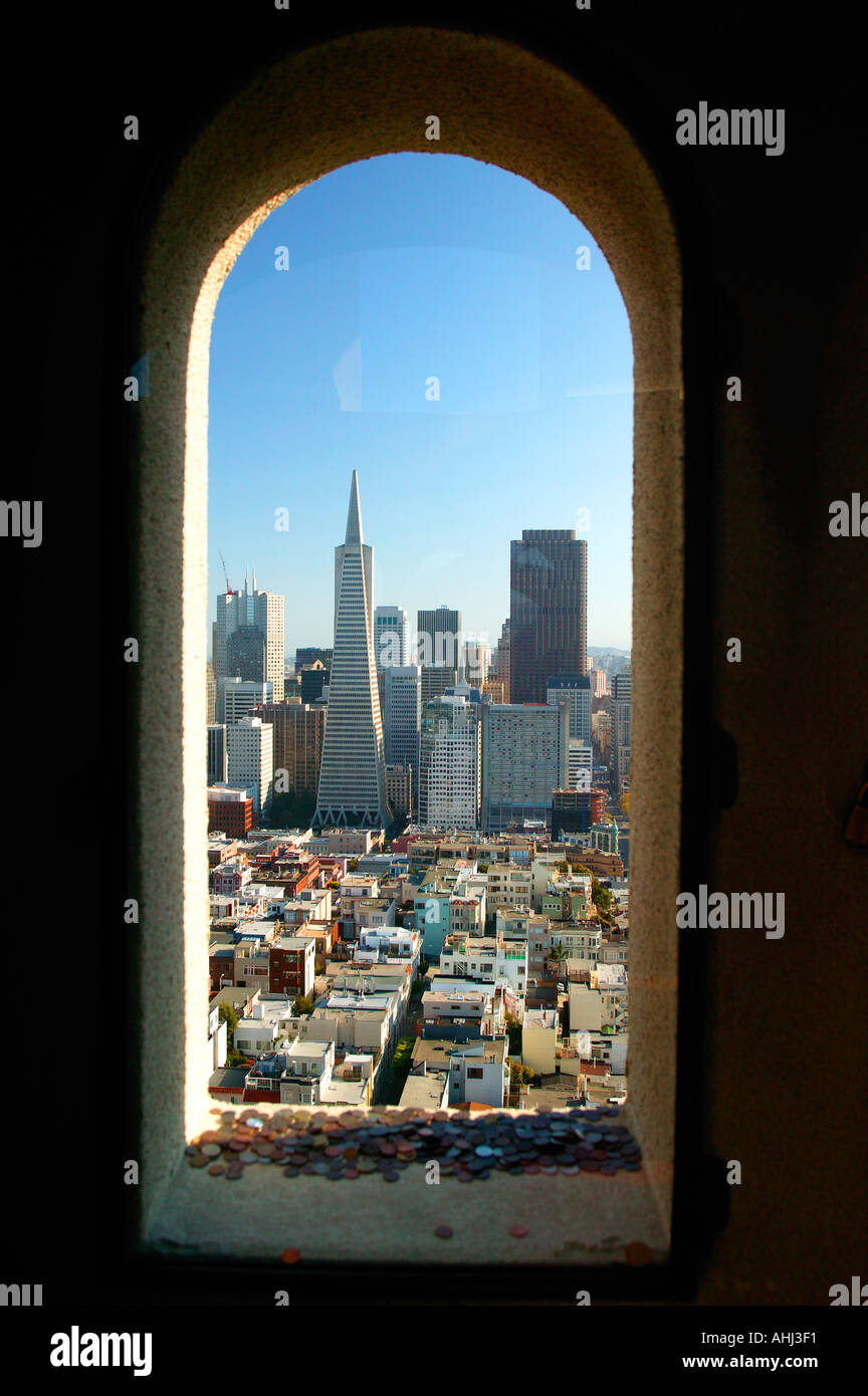 Coit tower windows hi-res stock photography and images - Alamy