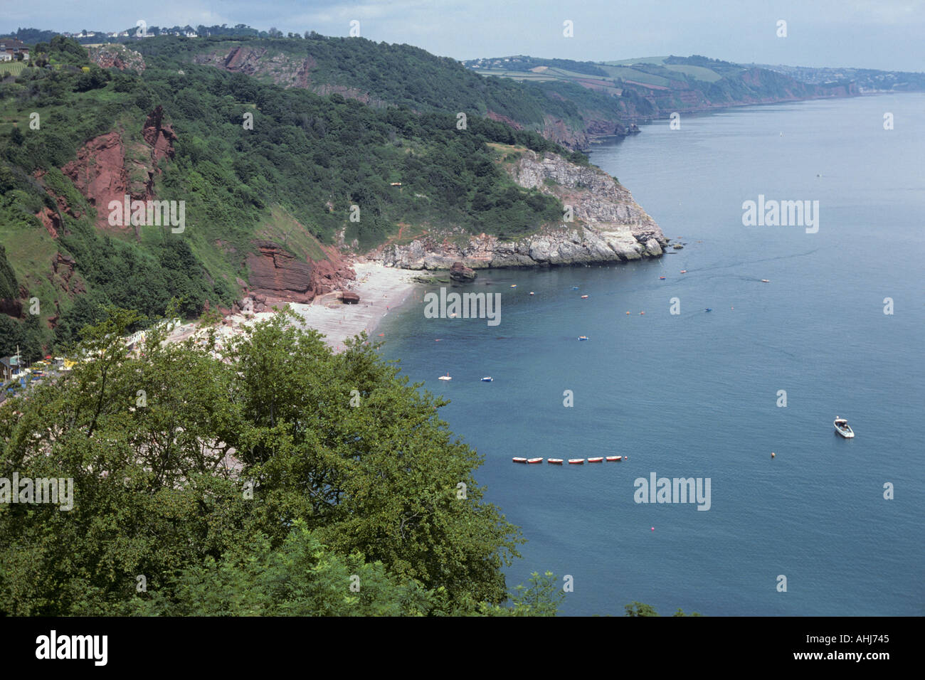 Babbacombe Beach Torquay Devon England United Kingdom Stock Photo - Alamy