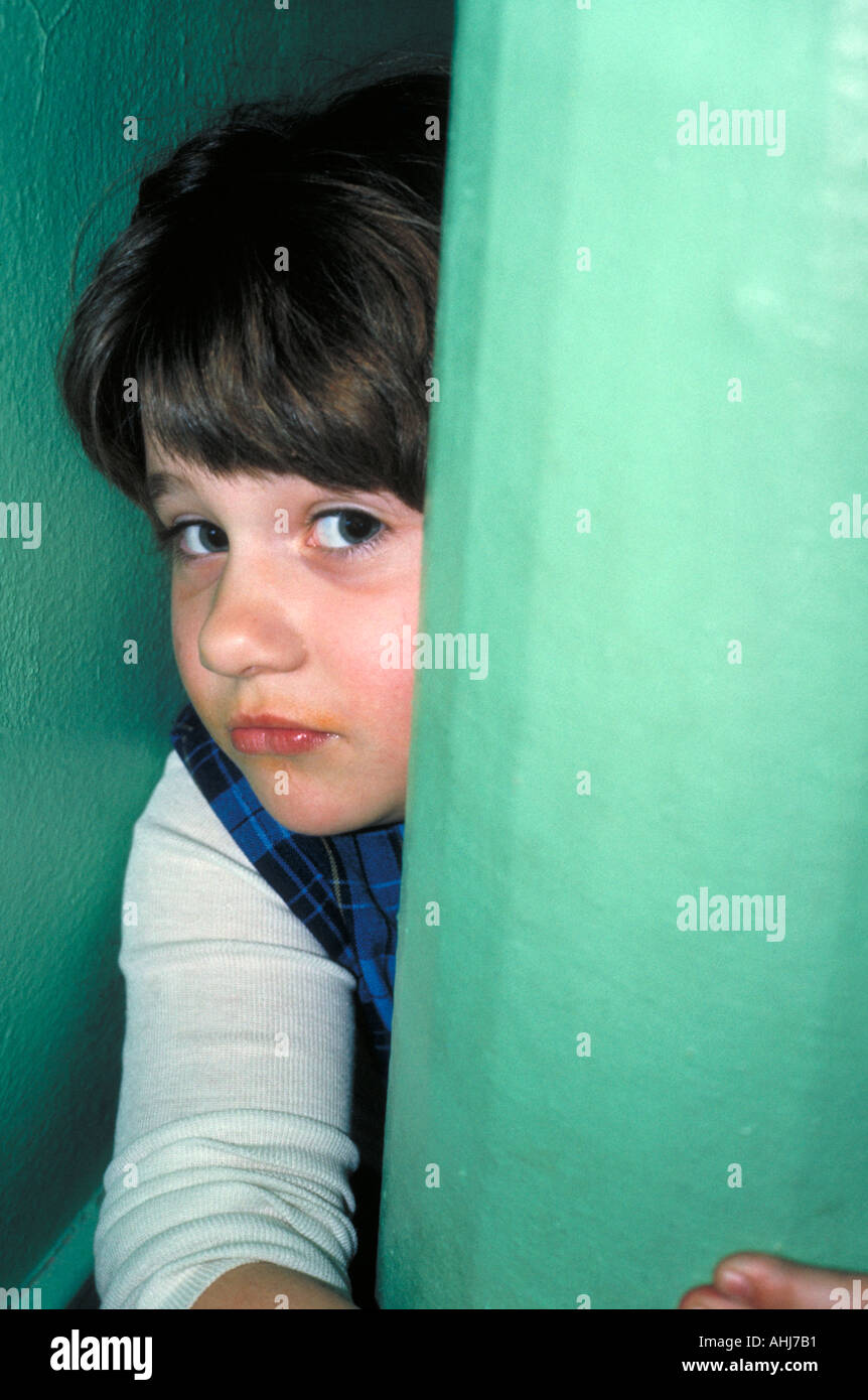 Girl Looking Around Corner High Resolution Stock Photography and Images ...