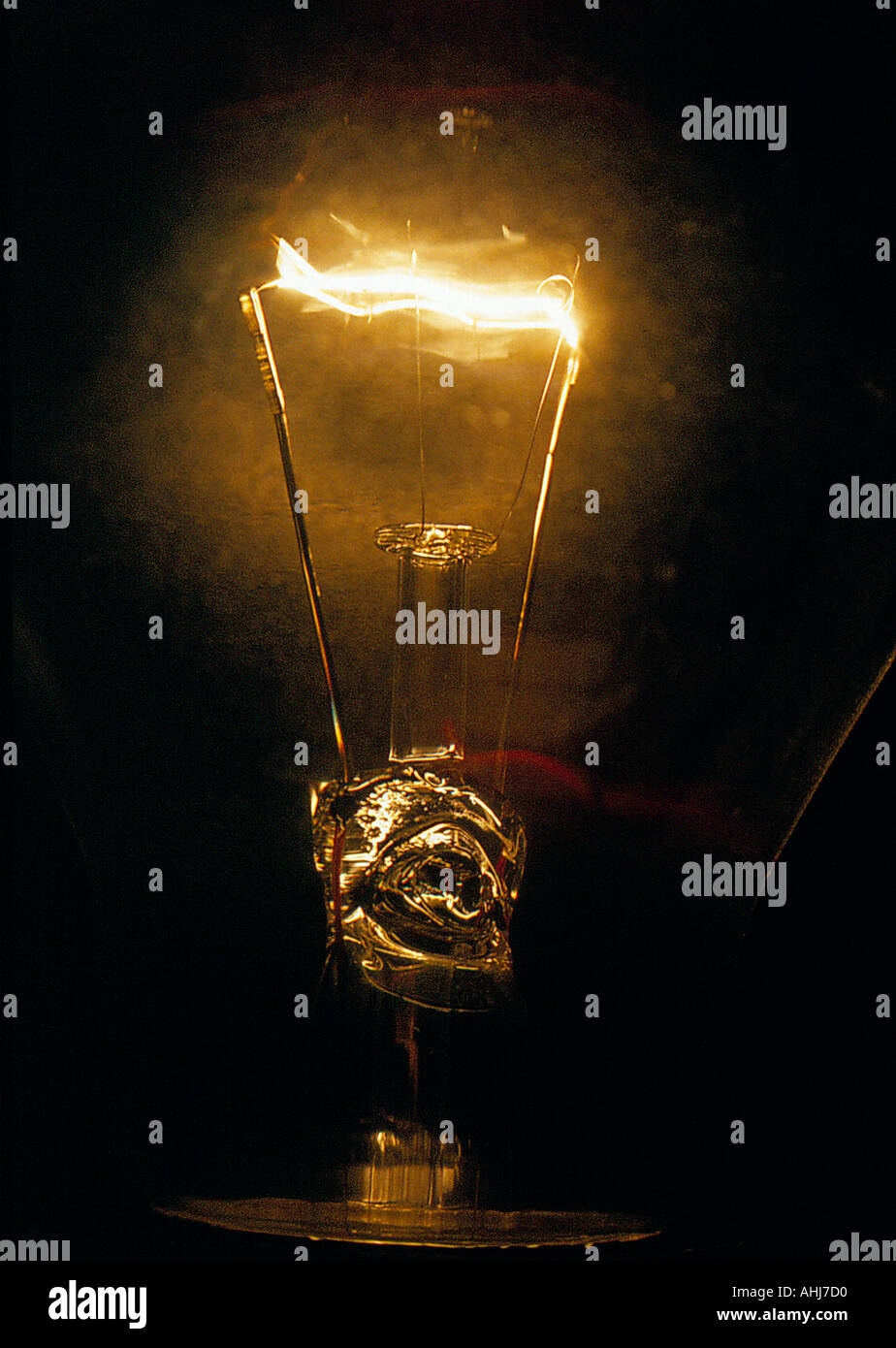 electric bulb with yellow light. Photo by Willy Matheisl Stock Photo ...
