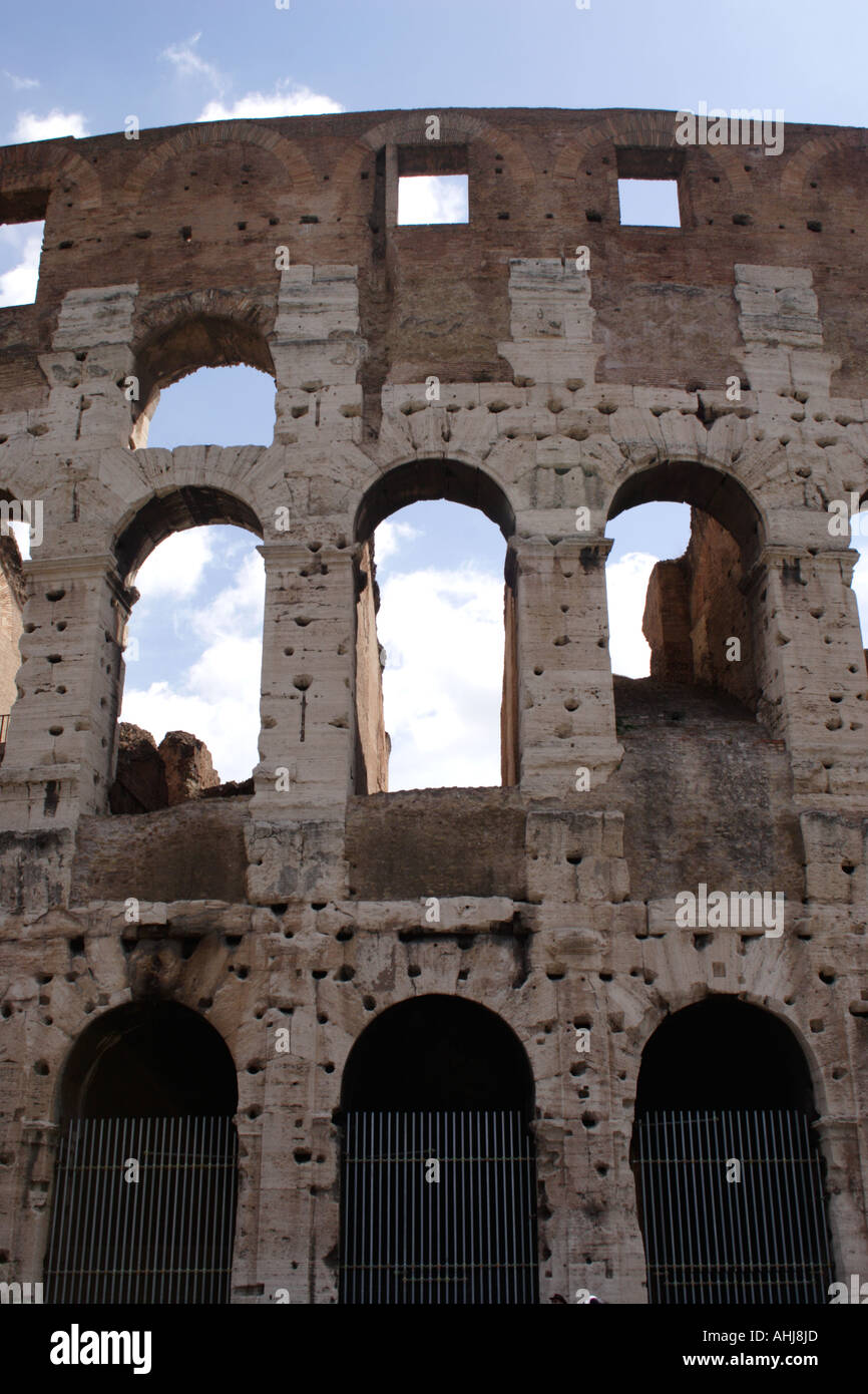 Wall of the Colosseum Rome Stock Photo - Alamy