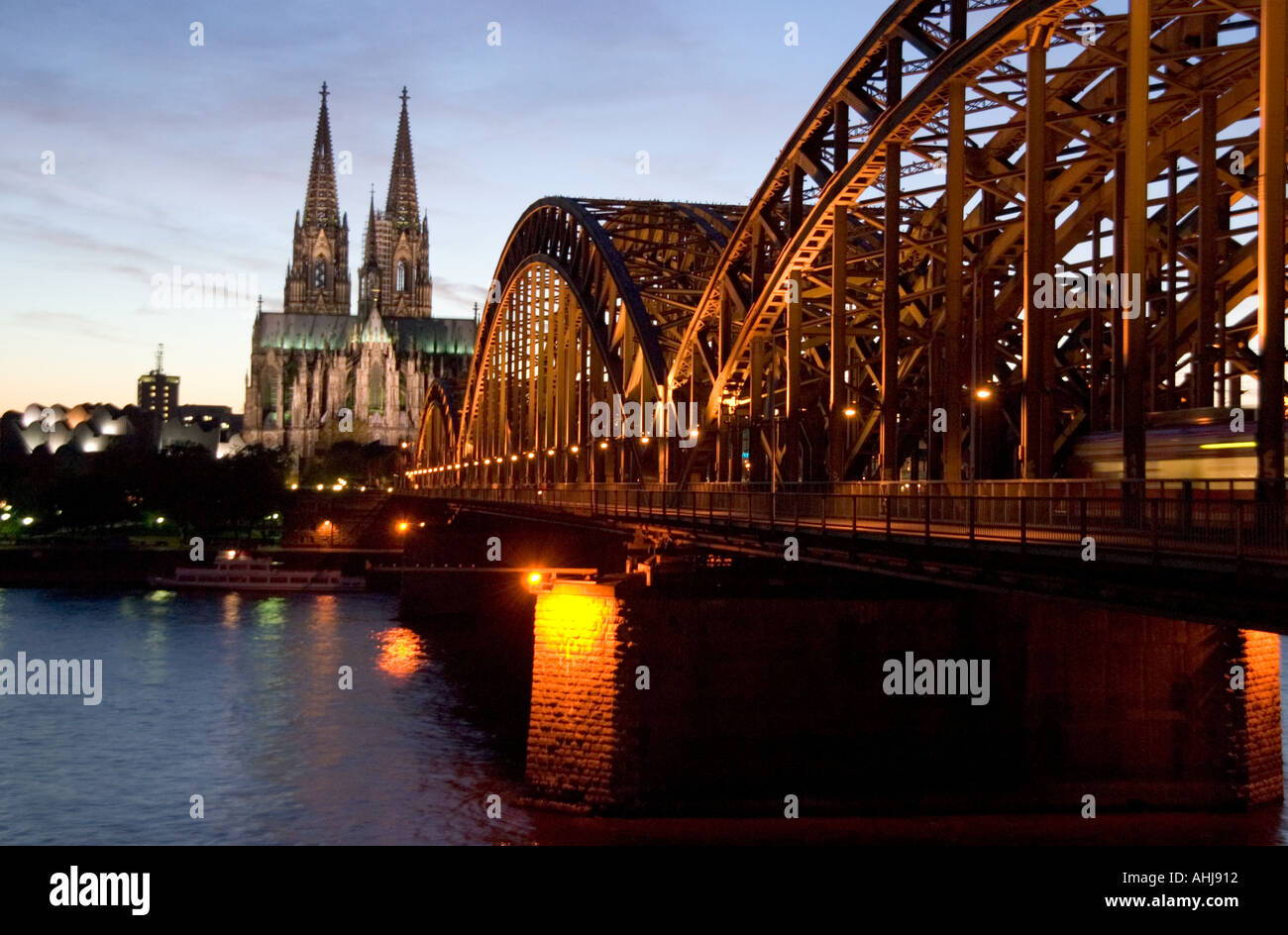 Cologne Cathedral River Rhine Germany Stock Photo - Alamy