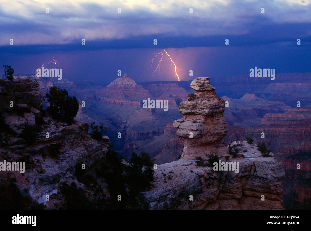 Lighting over the Grand Canyon Stock Photo - Alamy
