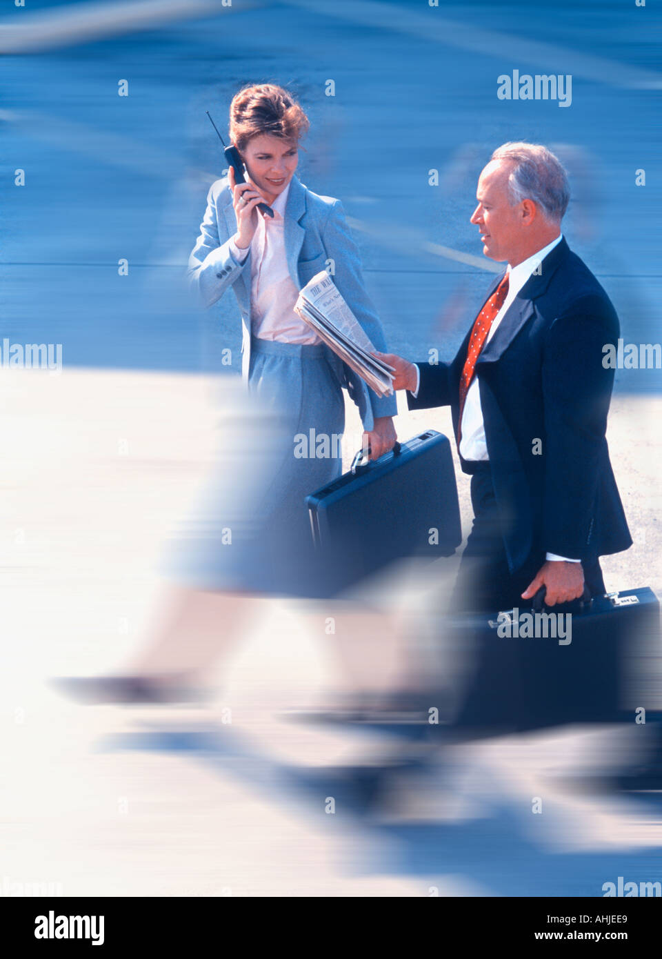 Business woman rushing hi-res stock photography and images - Alamy