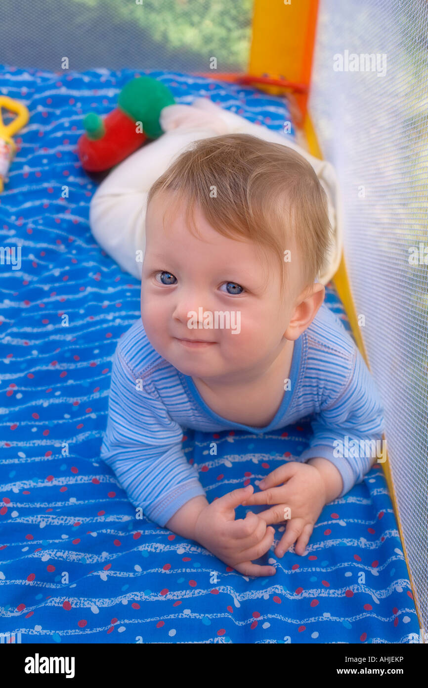 BABY BOY 11 MONTHS OLD Stock Photo - Alamy