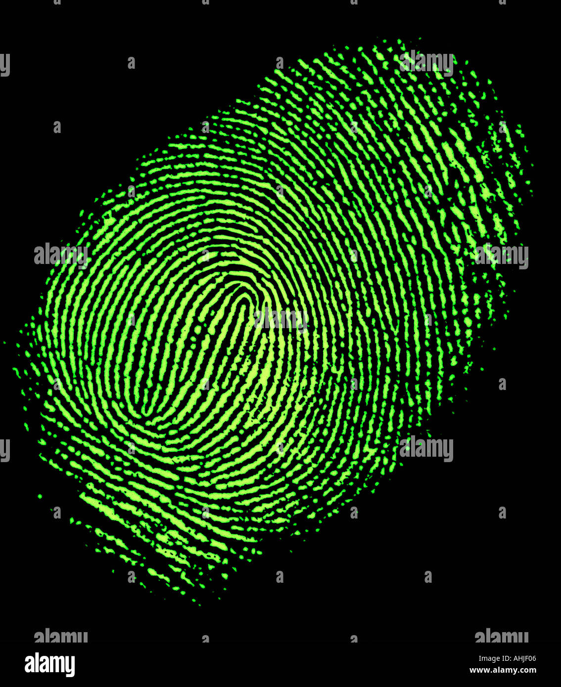 closeup of green fingerprint Stock Photo - Alamy