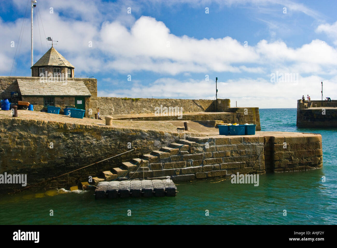 Classic Cornish Harbour scene at Charlestown Cornwall UK Stock Photo ...