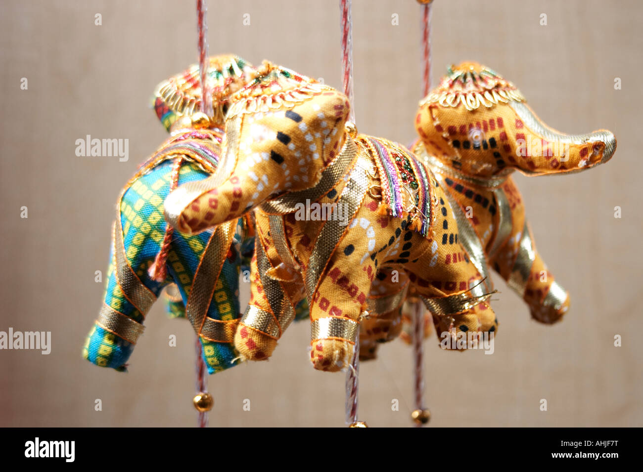 Indian decoration door hanging with Elephants Stock Photo - Alamy