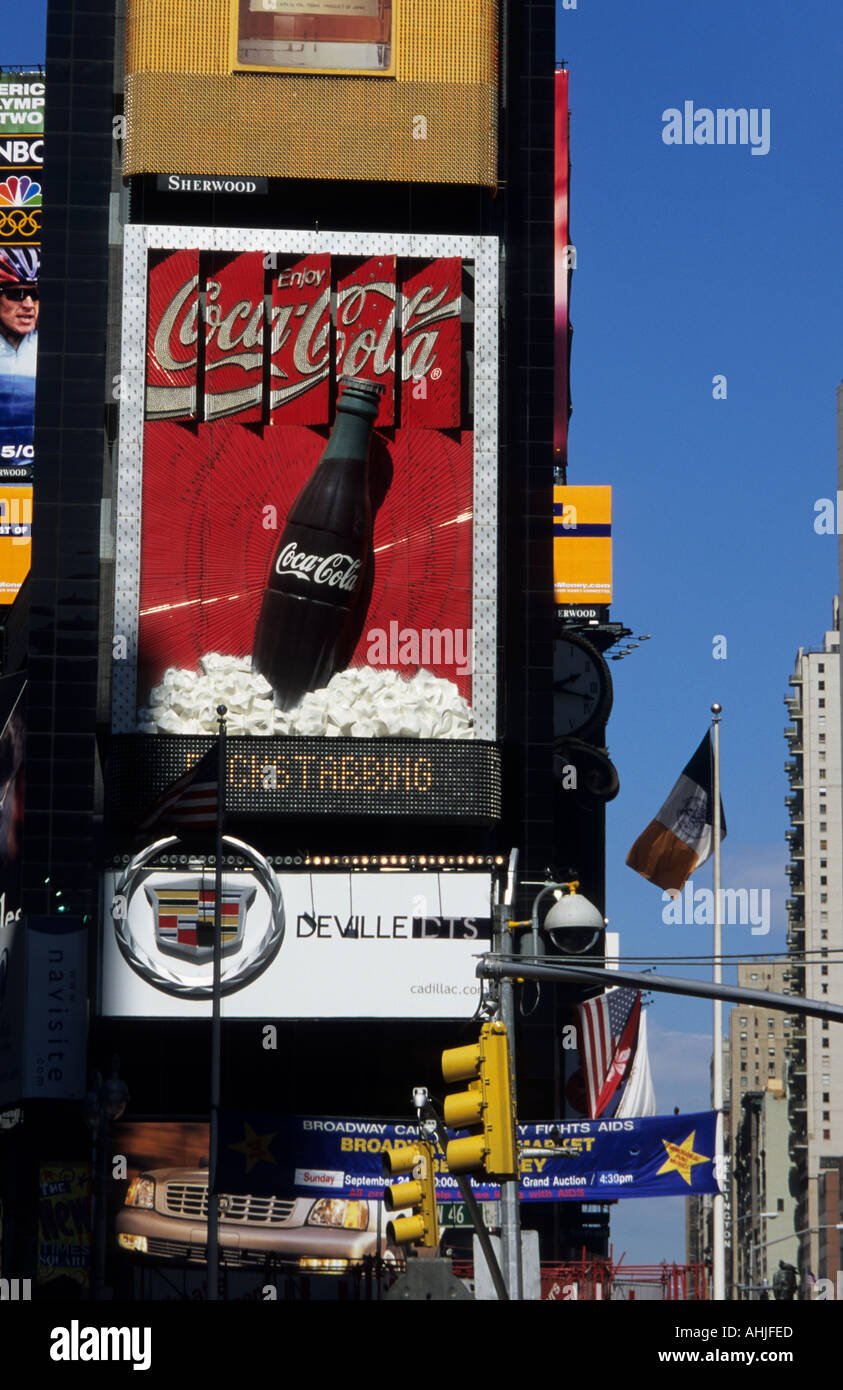 New york times square ads coca cola hi-res stock photography and images ...