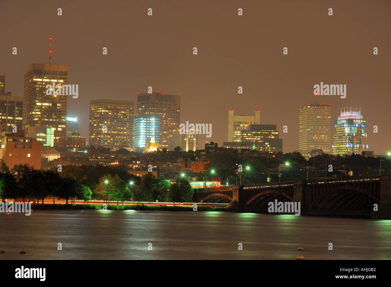 Boston Red Line Subway at Night Stock Photo - Alamy