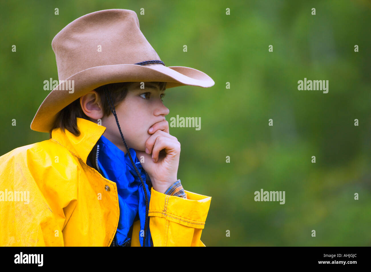 Portrait male teen cowboy hi-res stock photography and images - Alamy