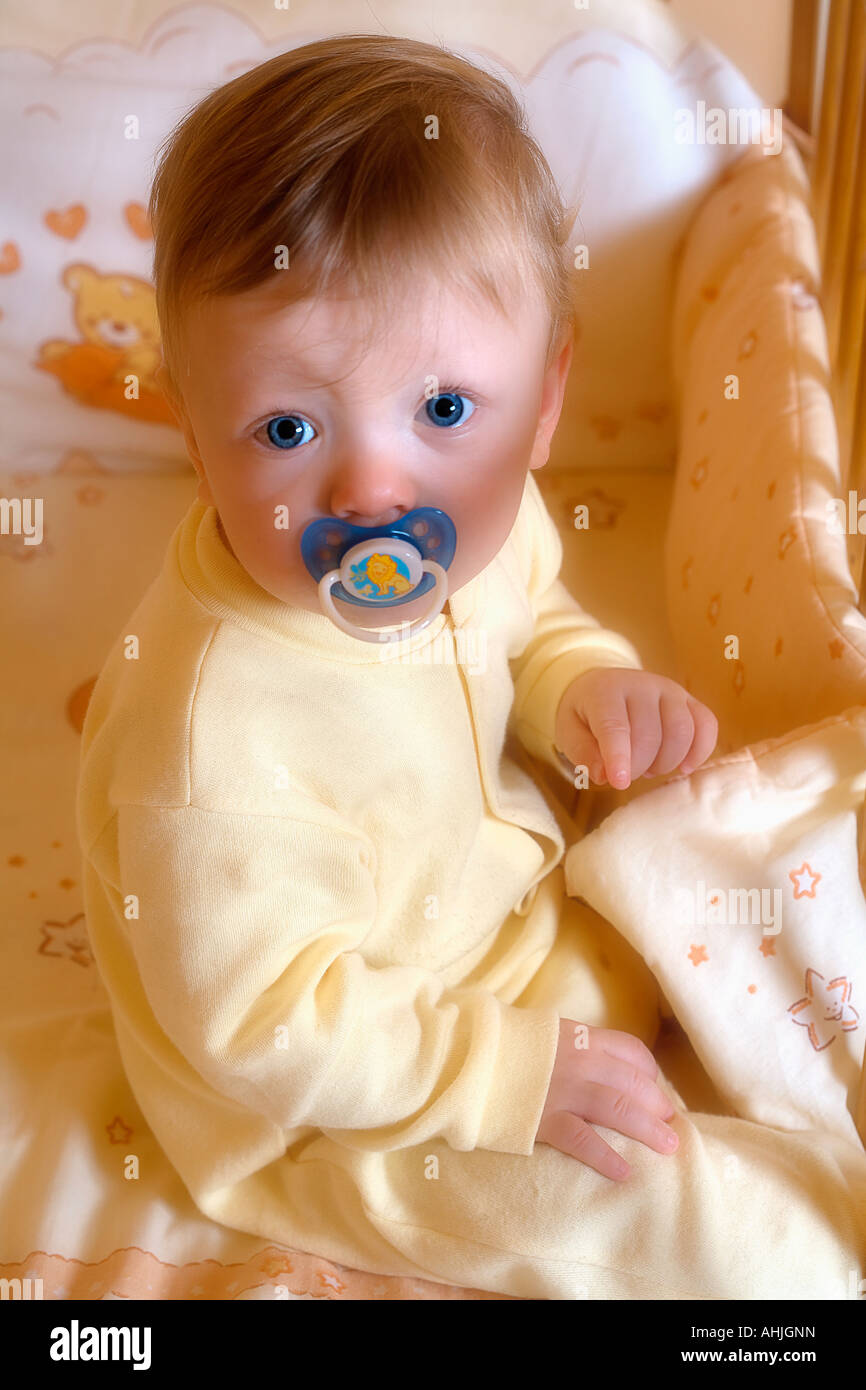 BABY BOY 11 MONTHS OLD Stock Photo - Alamy