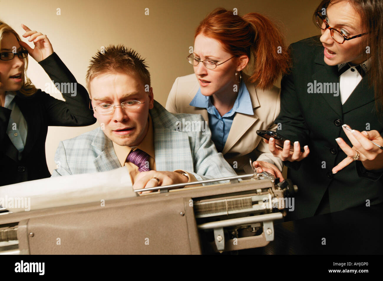 Frustrated work environment Stock Photo - Alamy