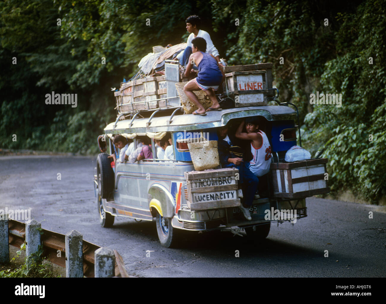 Overloaded Jeepney in The Philippines Stock Photo - Alamy