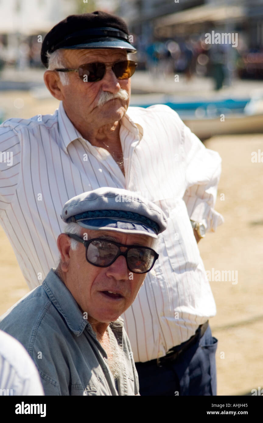 Local greek men in the market Mykonos Town Mykonos The Cyclades Greek ...