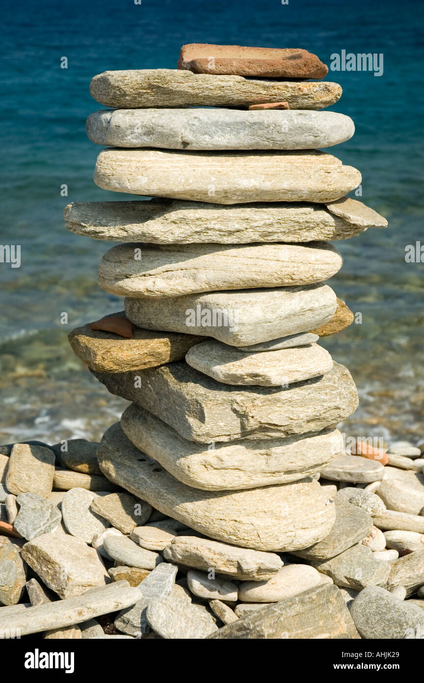 Smooth Round Stone Beach on the Northeast side of Delos The Cyclades ...