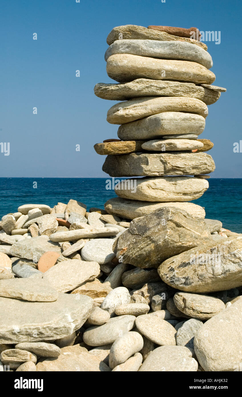Smooth Round Stone Beach on the Northeast side of Delos The Cyclades ...