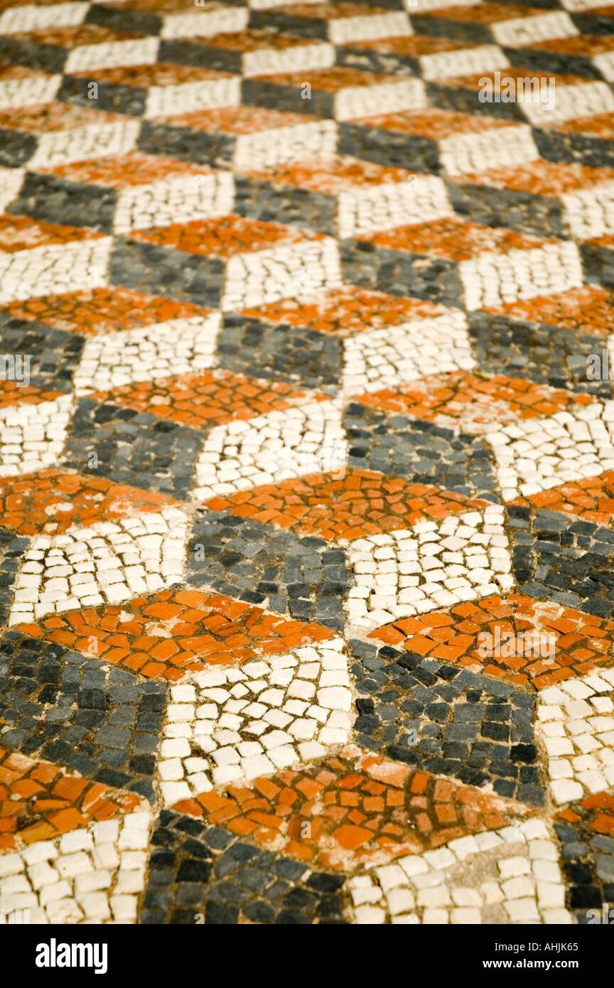 Rectangular Mosaic Floor Panel in the Theater Quarter Delos The ...