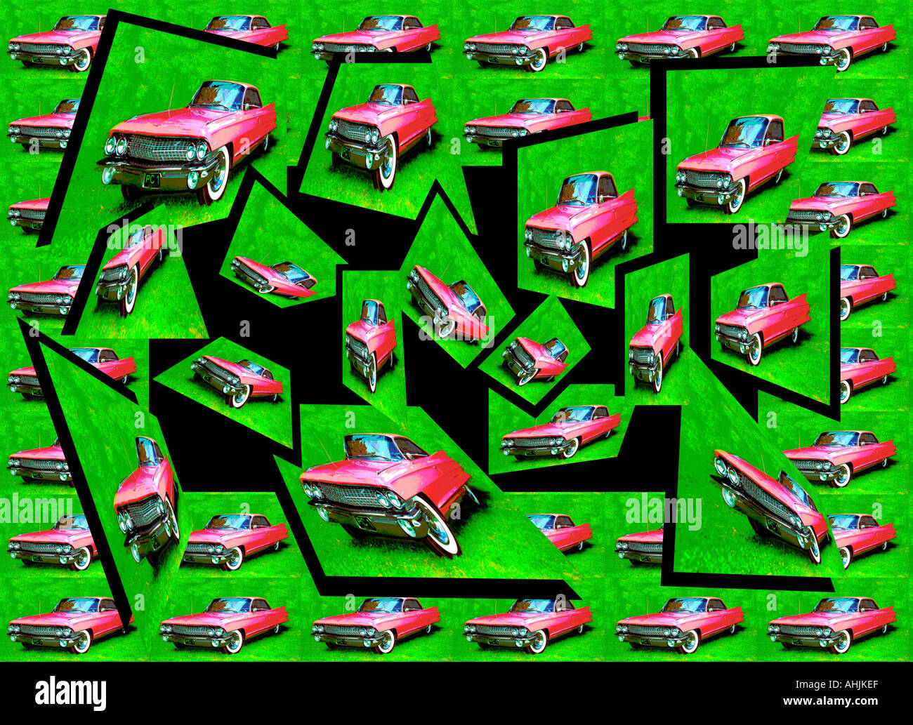 60s car usa pink not man not woman hi-res stock photography and images ...