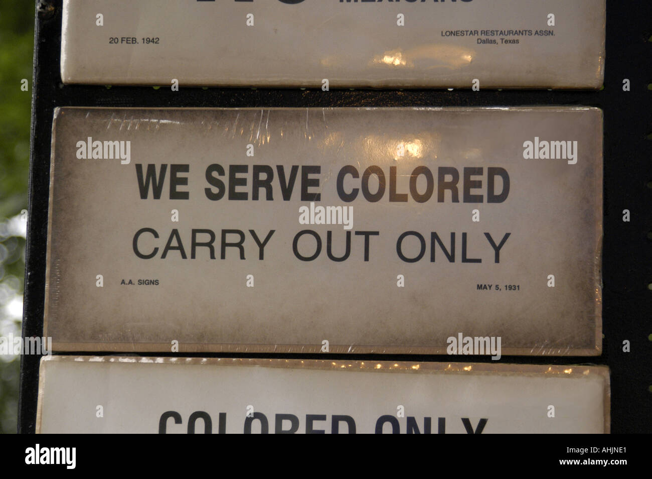 Segregation Sign Colored High Resolution Stock Photography and Images ...