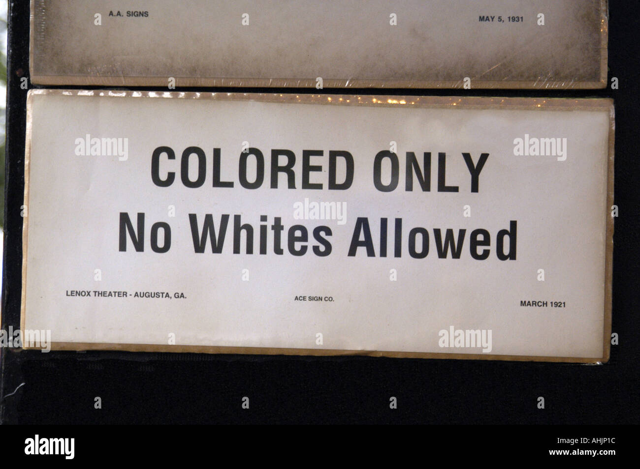 Segregation Signs In Color