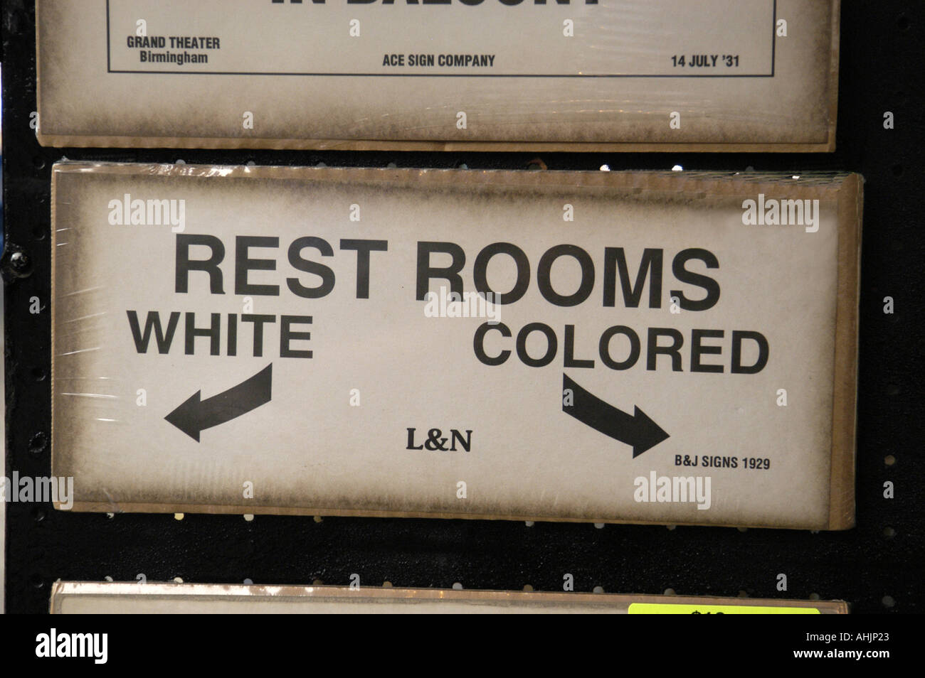 Jim crow sign hi-res stock photography and images - Alamy