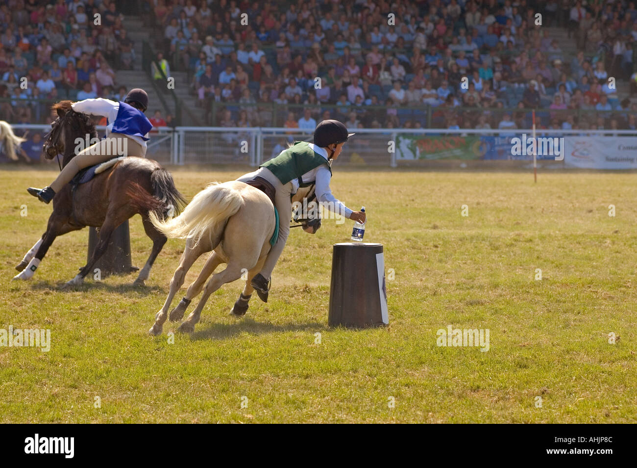 Pony Club races in the Main Ring at The Royal Welsh Agricultural Show ...