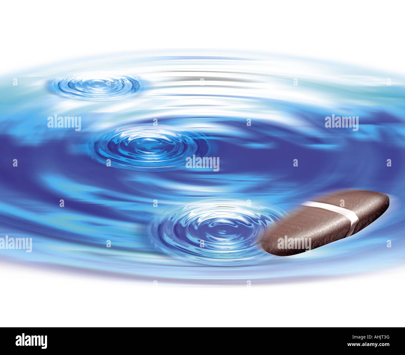 Throw stone ripple hi-res stock photography and images - Alamy