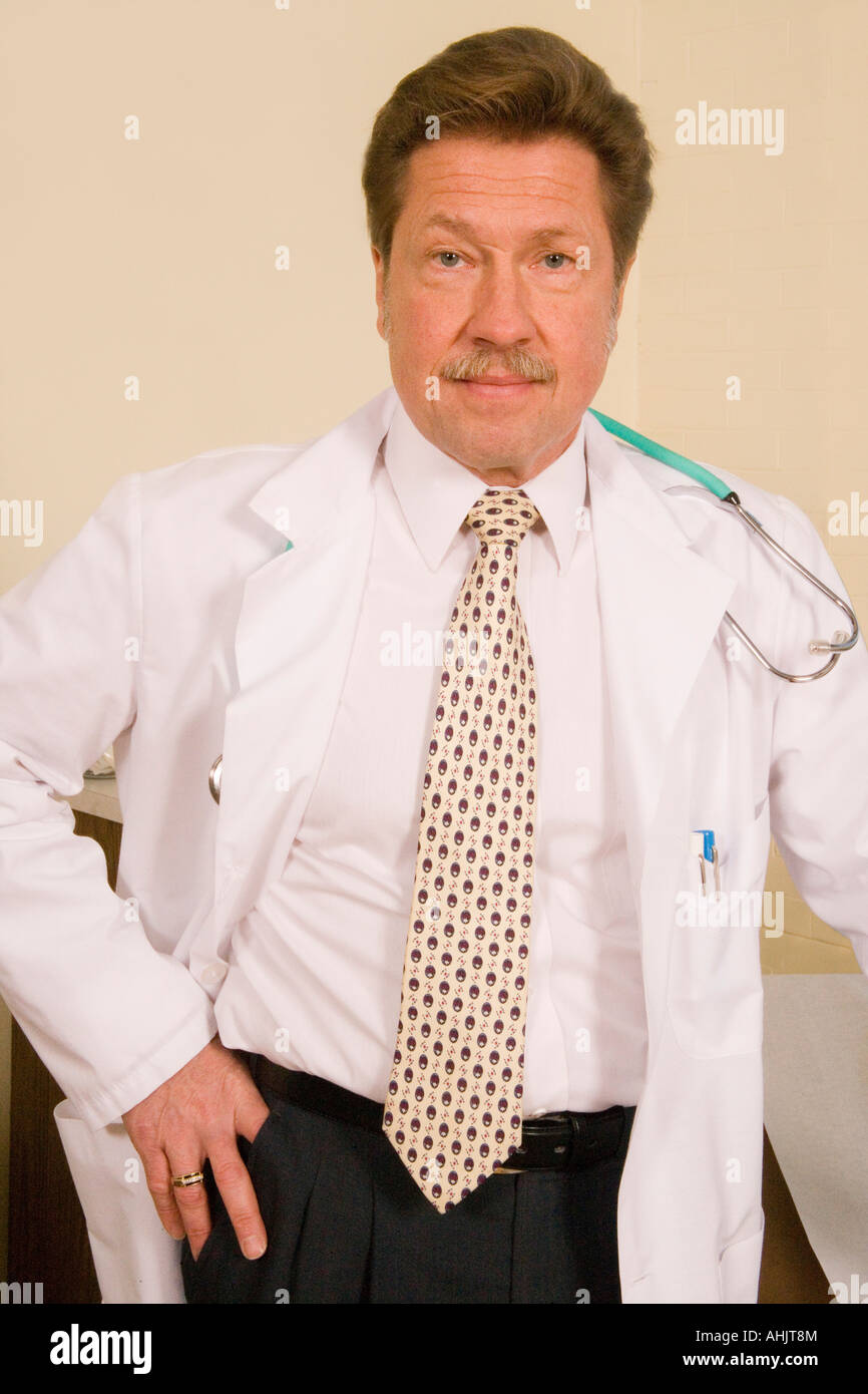 PORTRAIT OF A MALE DOCTOR (played by a model Stock Photo - Alamy