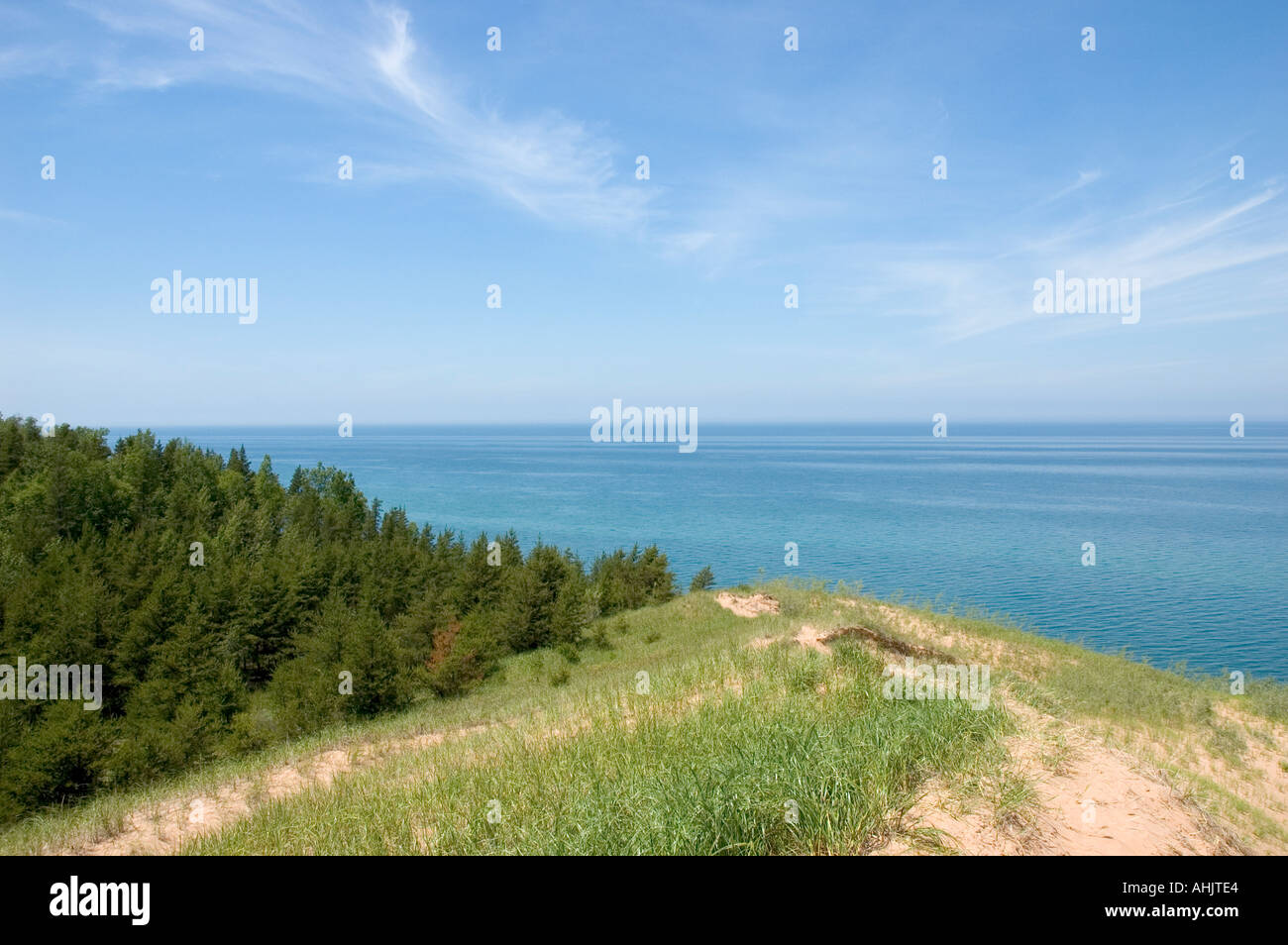 Grand Sable Dunes in the Pictured Rocks National Lakeshore Park ...