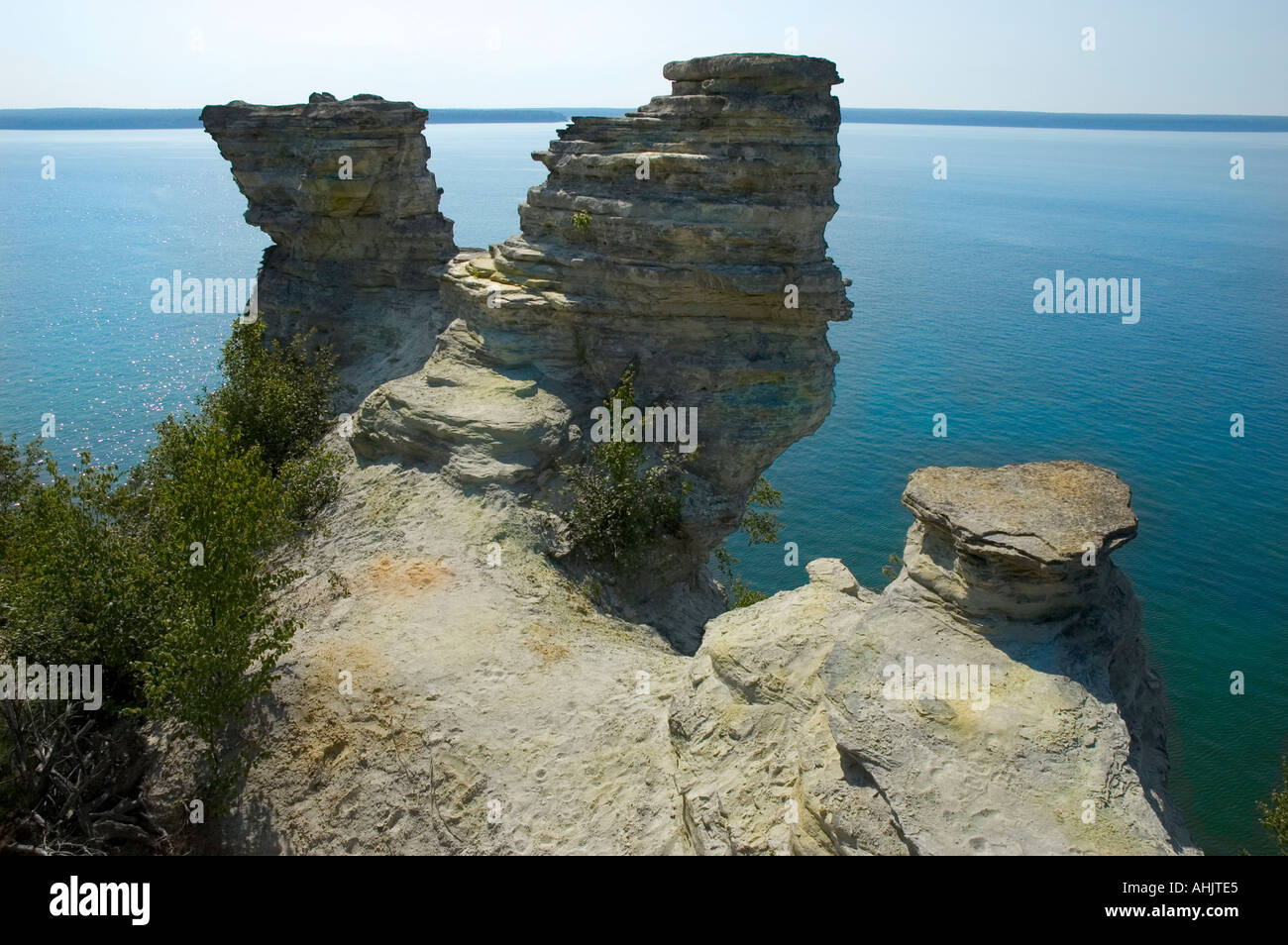 Miner's Castle Rock Formation, Pictured Rocks National Lakeshore ...