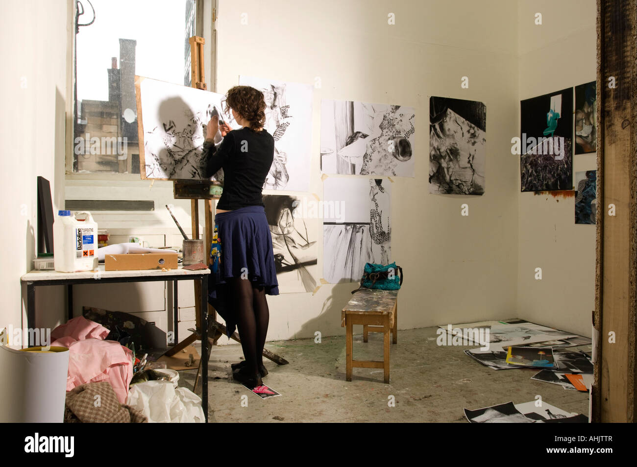 Student at work, Glasgow School of Art Stock Photo - Alamy