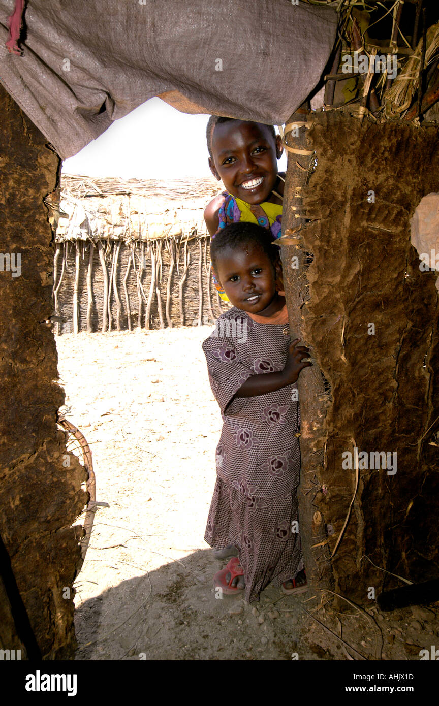 Africa Kenya Masai Maasai Masaai cottage, hut, hovel cabin Stock Photo ...