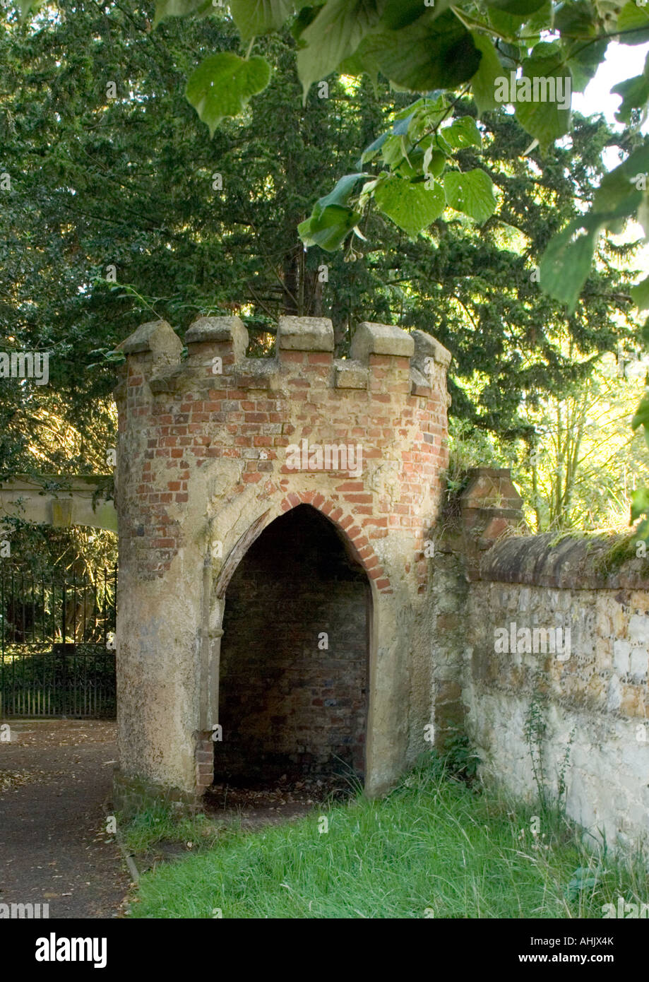 19th century round tower in the grounds of the Parish Hall of the ...