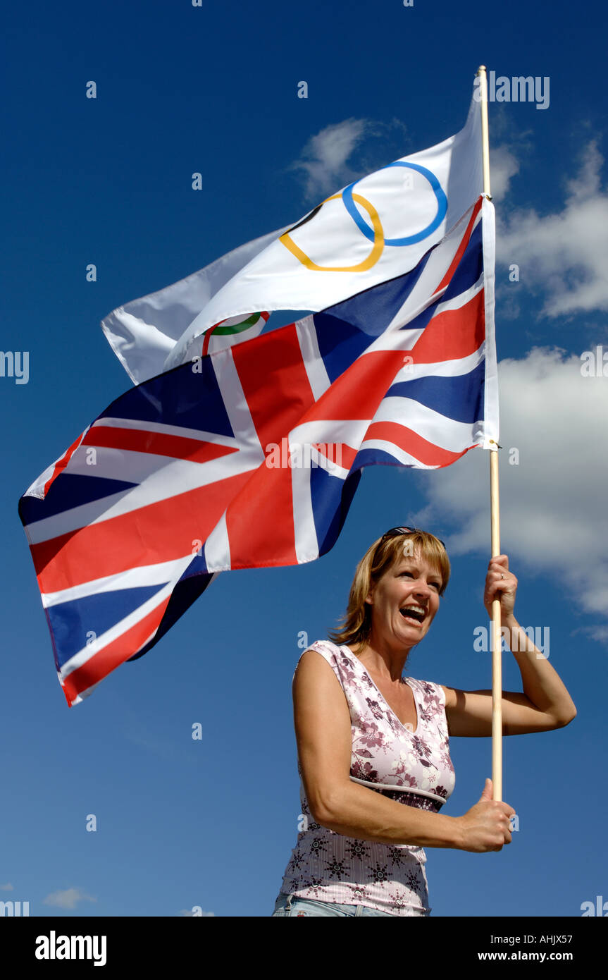 Female olympic games spectator Stock Photo - Alamy