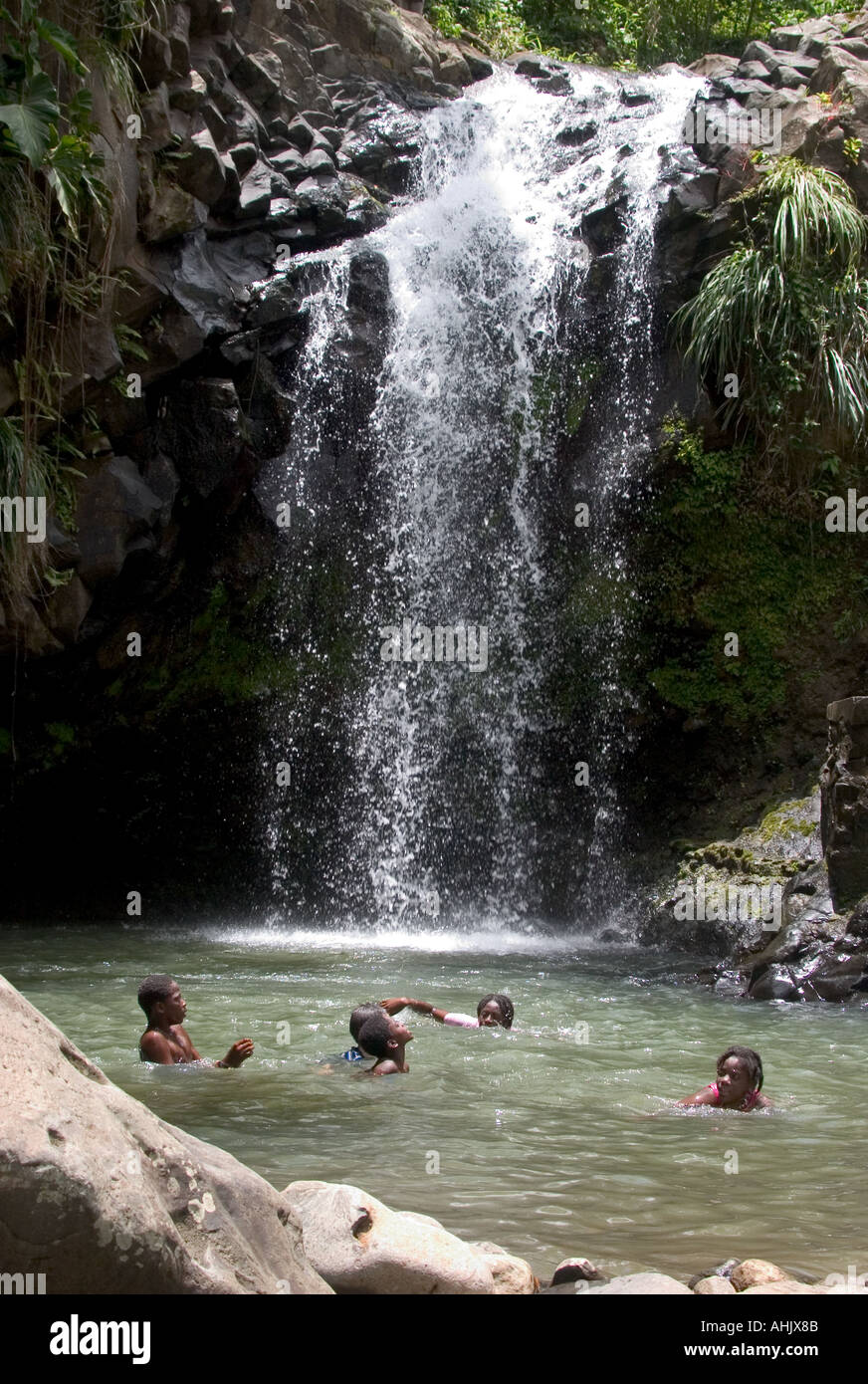 Annandale Falls Grenada Stock Photo - Alamy