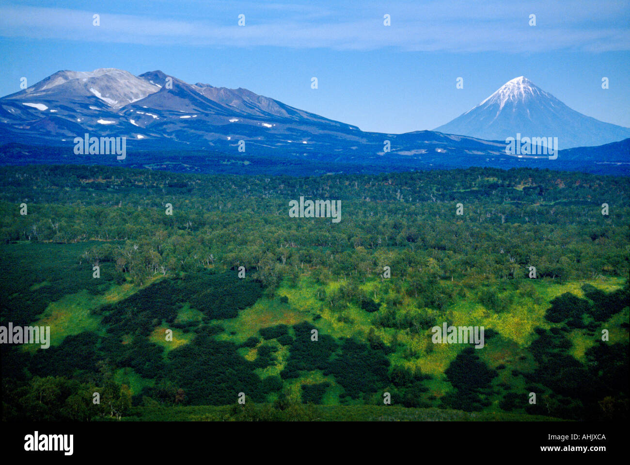 Kamchatka Russia Taiga Volcanoes Stock Photo - Alamy