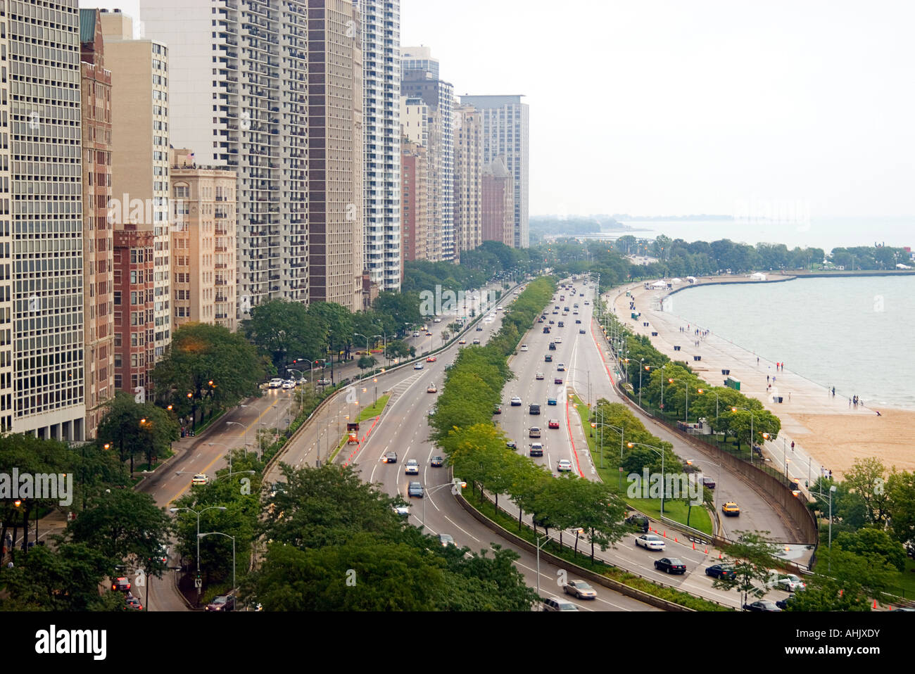 Chicago's Gold Coast & Lake Shore Drive Stock Photo - Alamy