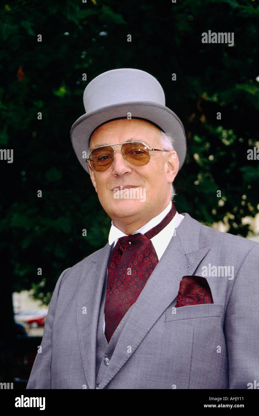 English gent with top hat portrait hi-res stock photography and images ...