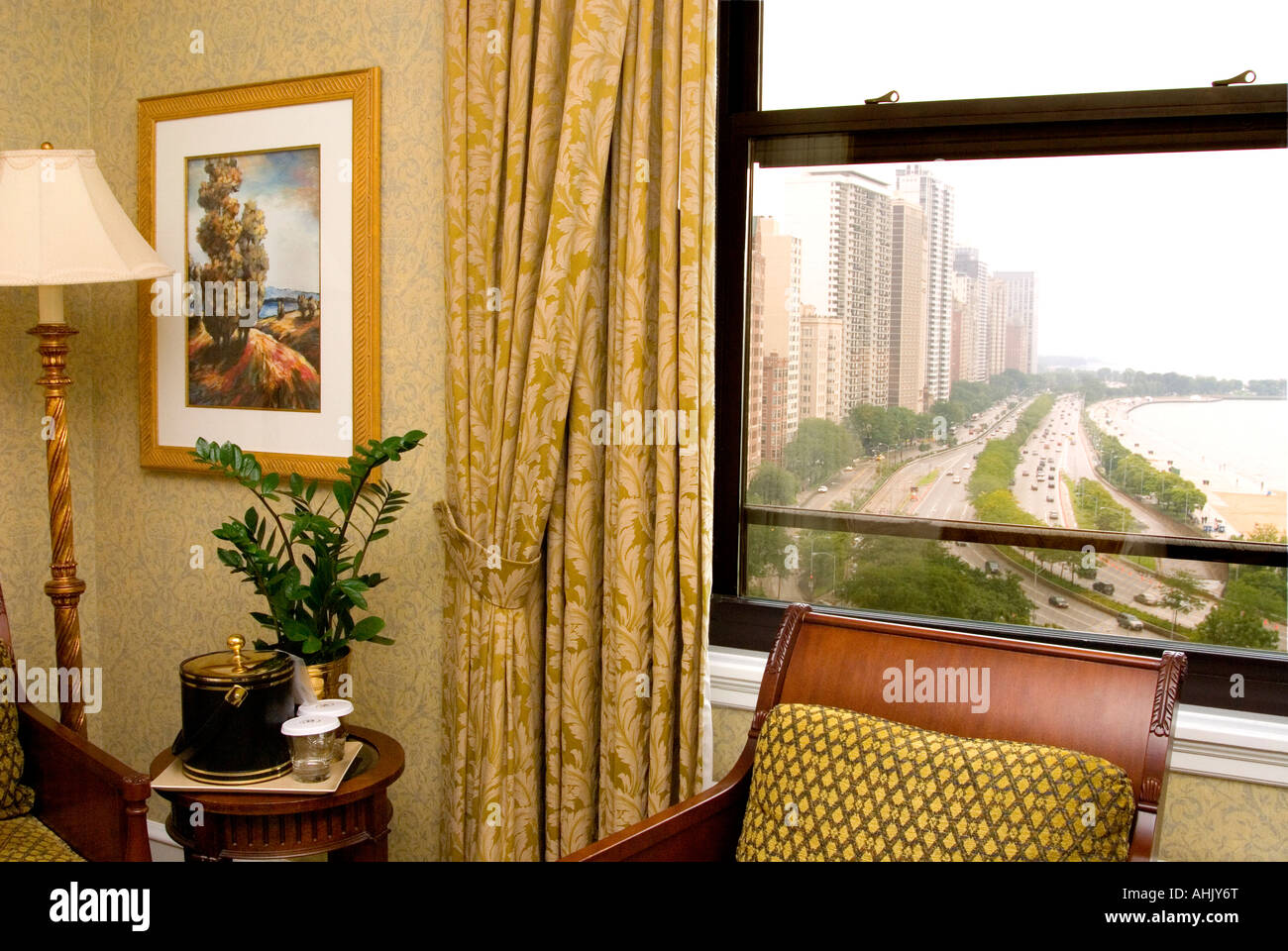 Inside / Outside View of Luxury Hotel Room Stock Photo - Alamy