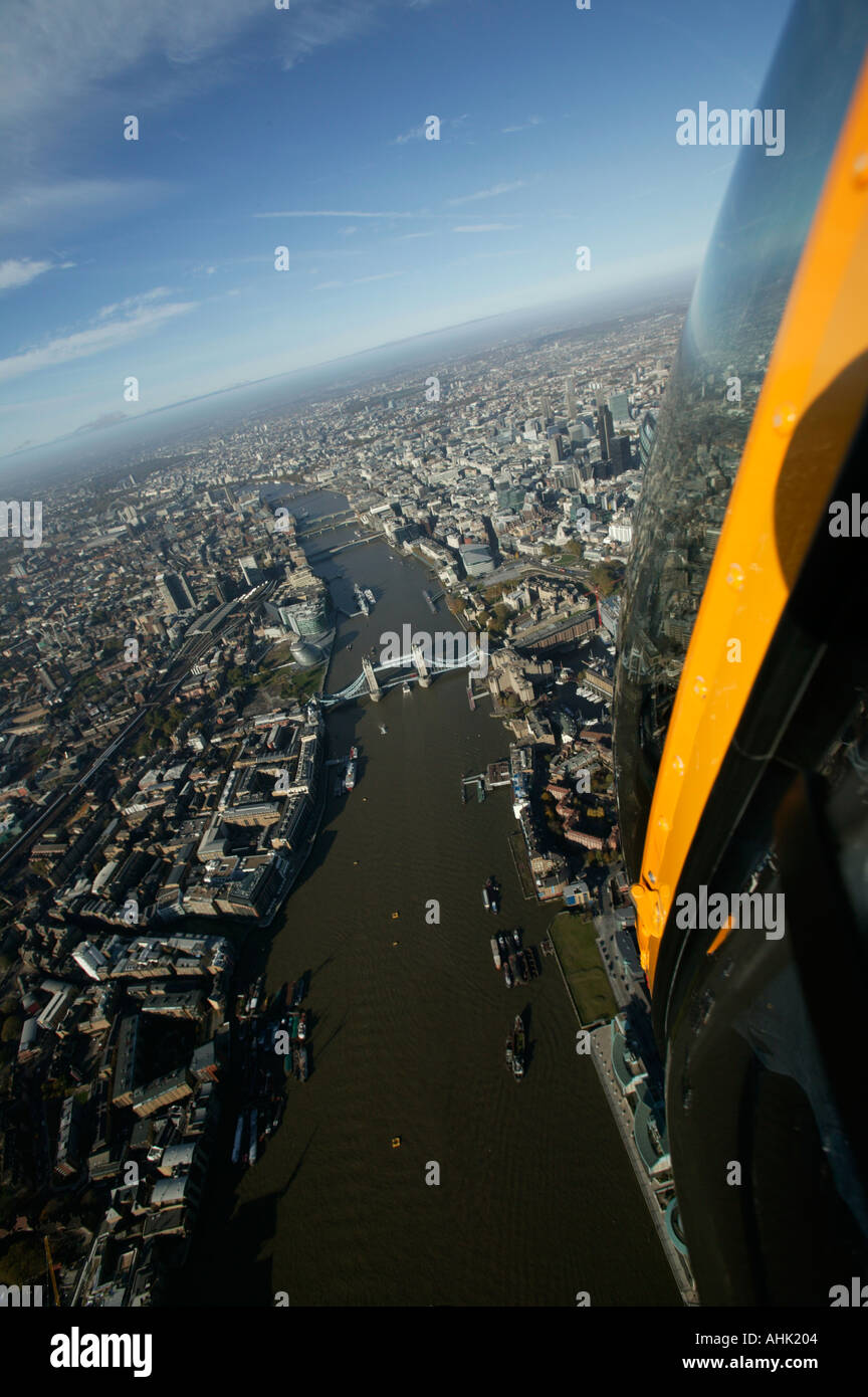helicopter view of london Stock Photo - Alamy
