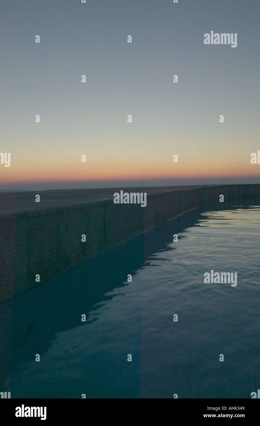 sunset by the pool Stock Photo - Alamy