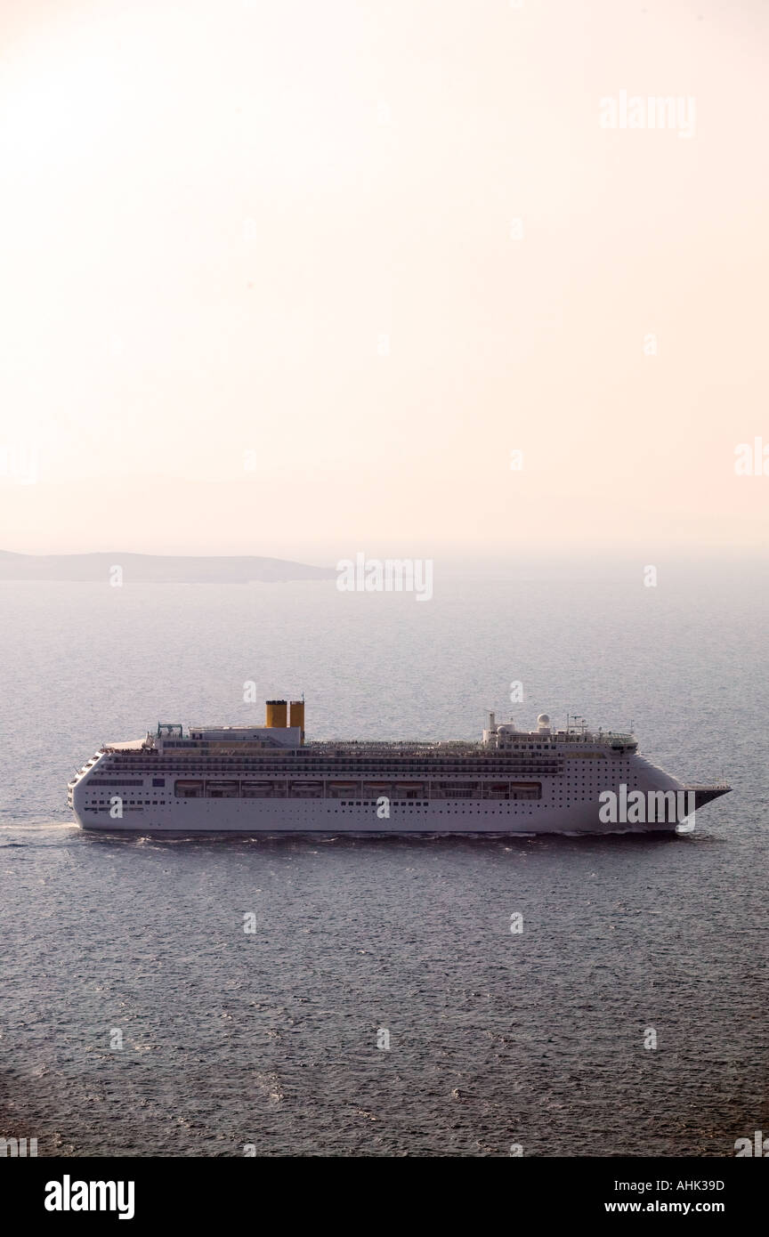 Mediterranean cruise ship boat Stock Photo - Alamy
