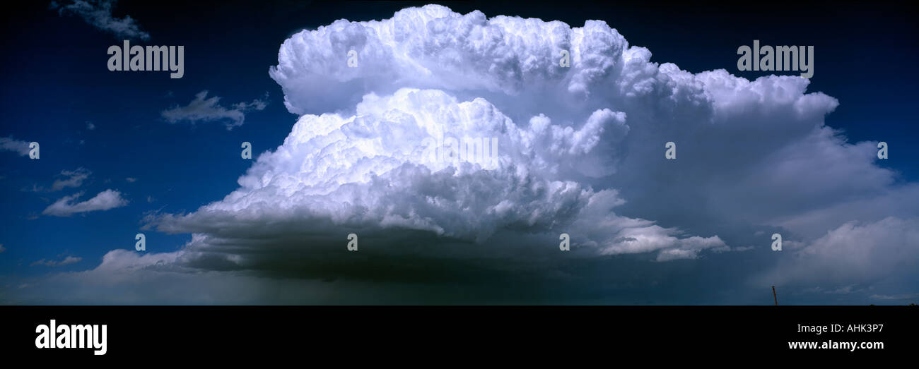 USA Colorado Trinidad Massive cumulonimbus supercell storm cloud above ...