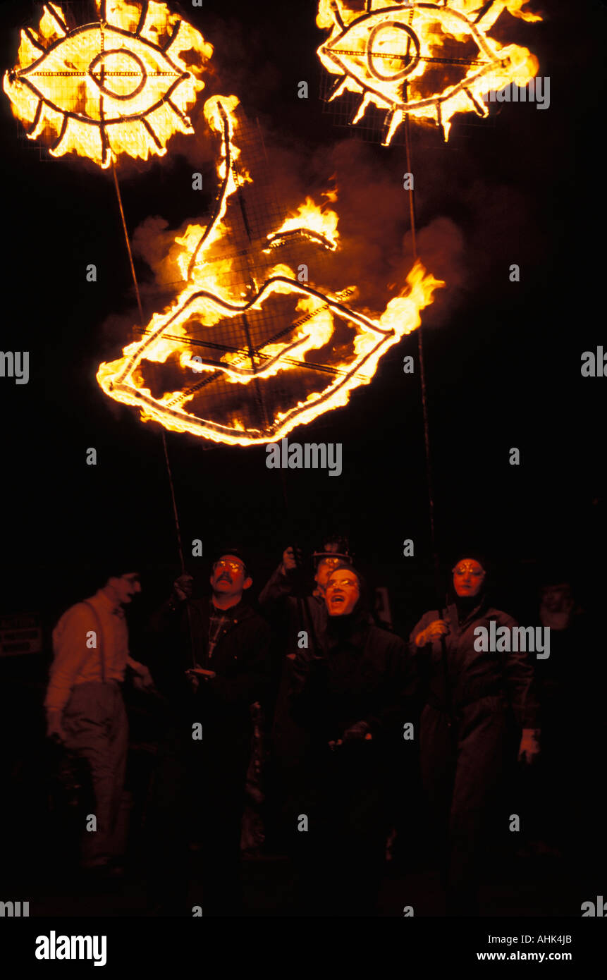 USA Washington Seattle Pyrotechnic circus performance of the Cirque de ...