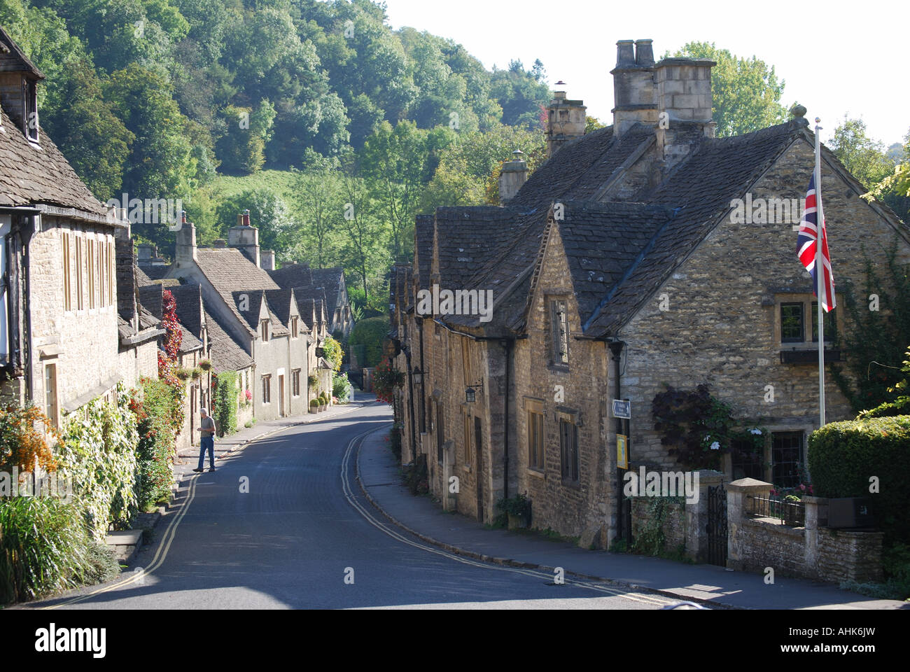 The Street, Castle Combe, Wiltshire, England, United Kingdom Stock ...