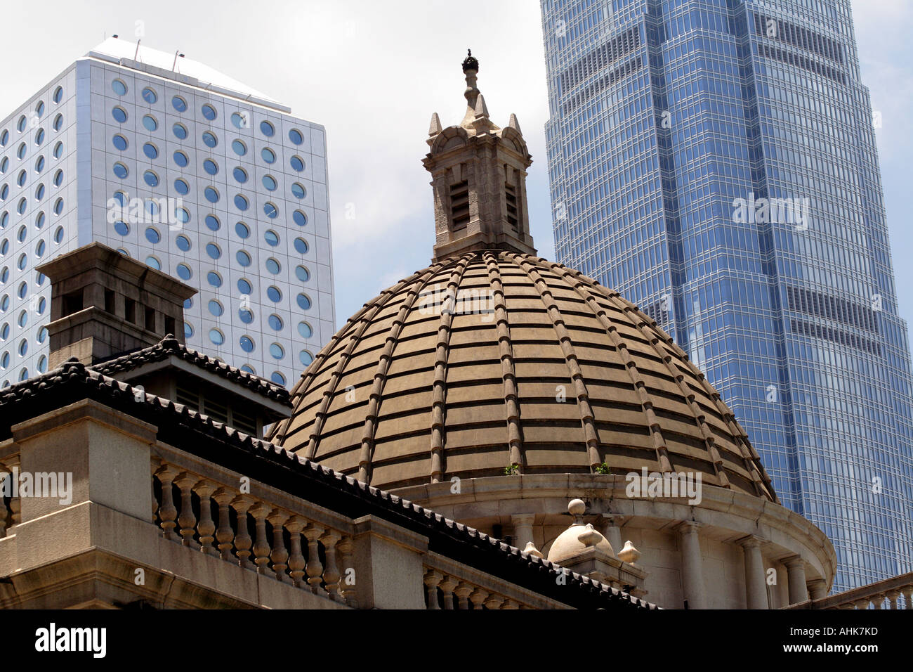 Legco or the British Colonial Legislative Council Building and IFC ...