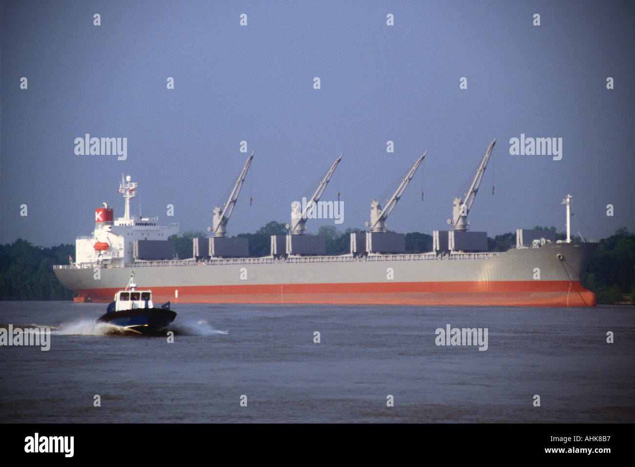 Empty Container Ship Stock Photo - Alamy