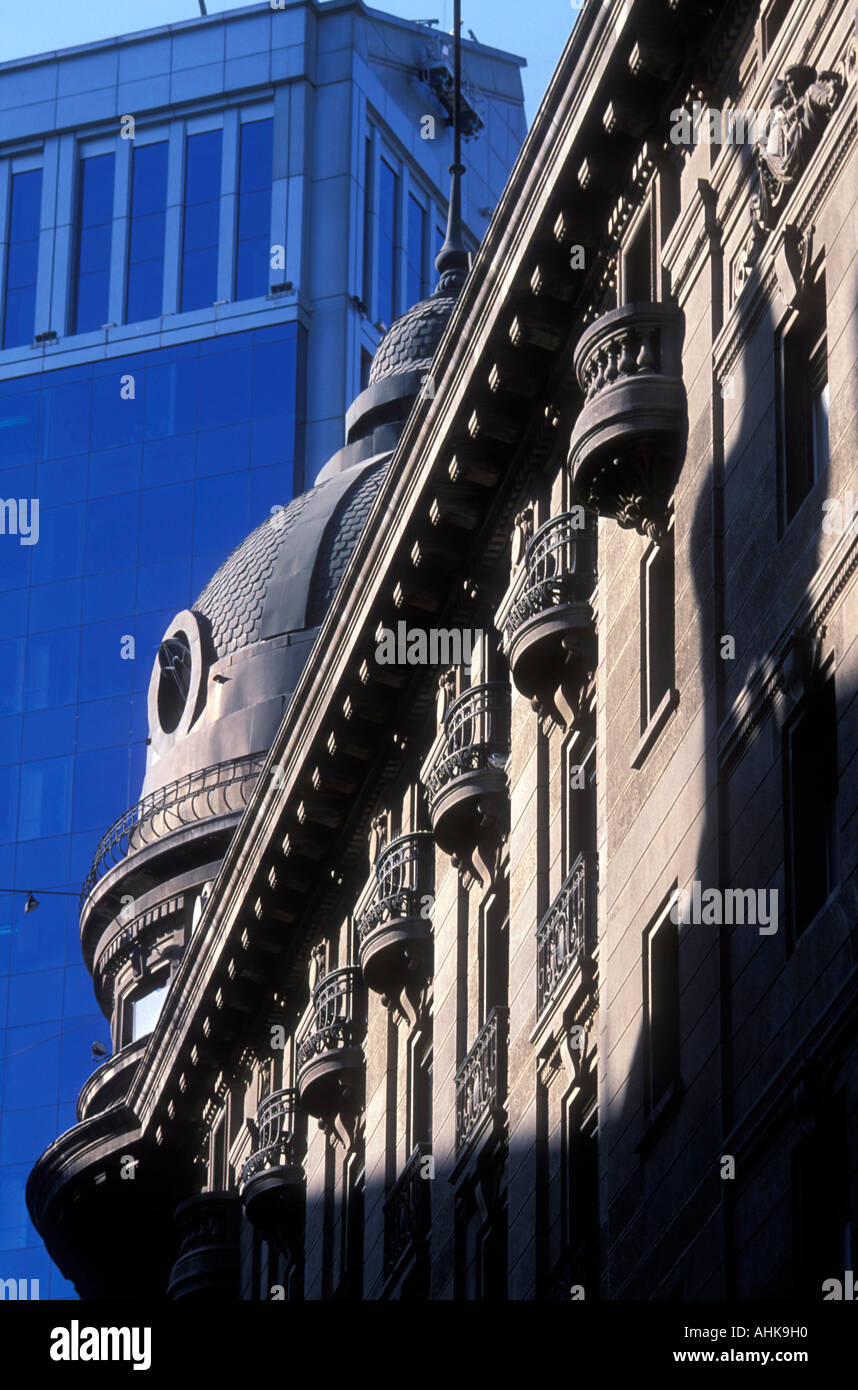 Chile Santiago Historical buildings in city s Financial District in ...